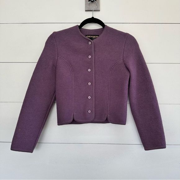 geiger | Sweaters | Geigertyrolmade In Austria Pure Wool Purple ...